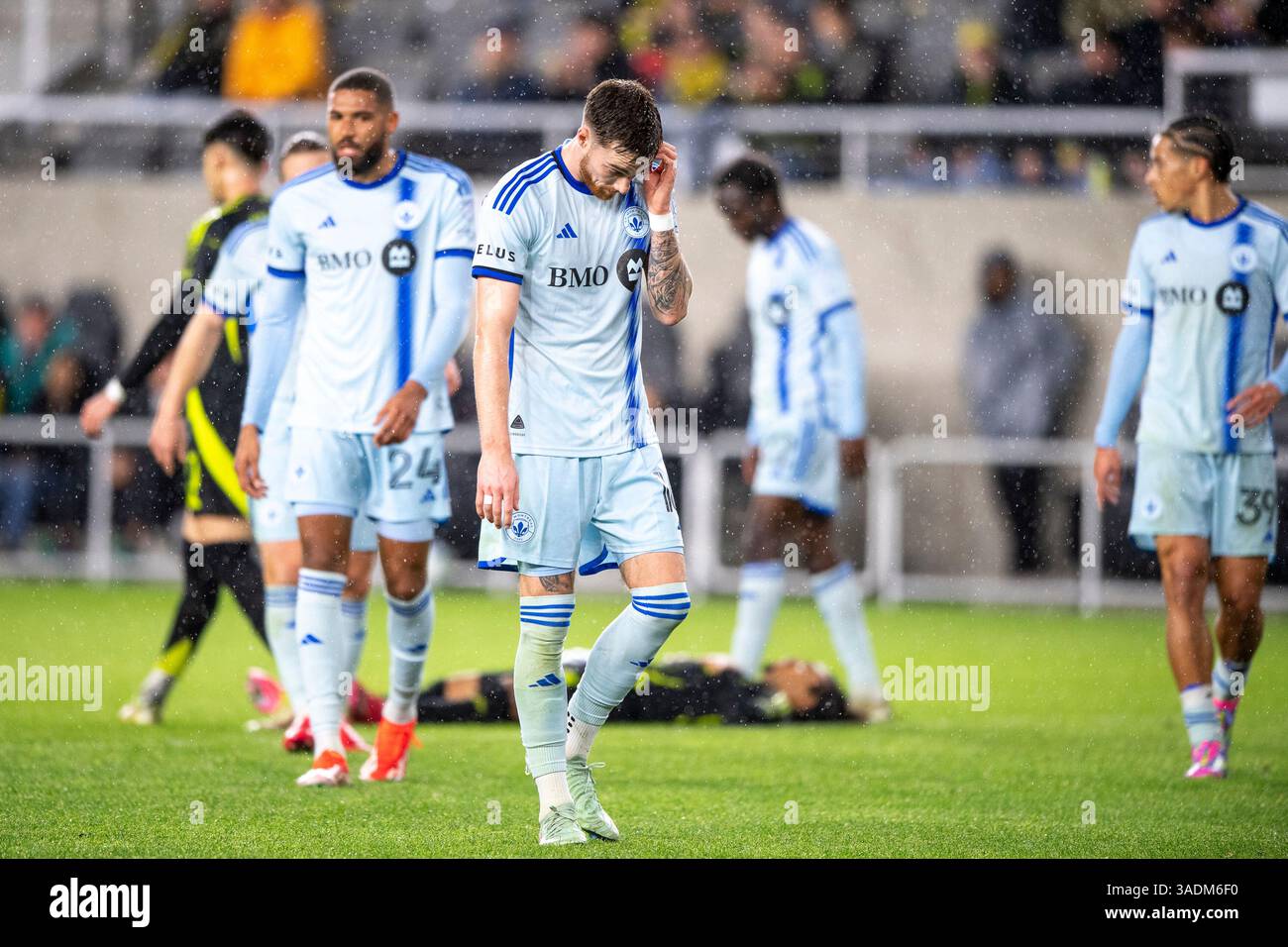 CF Montréal defender Joel Waterman (16) reacts after a penalty call ...