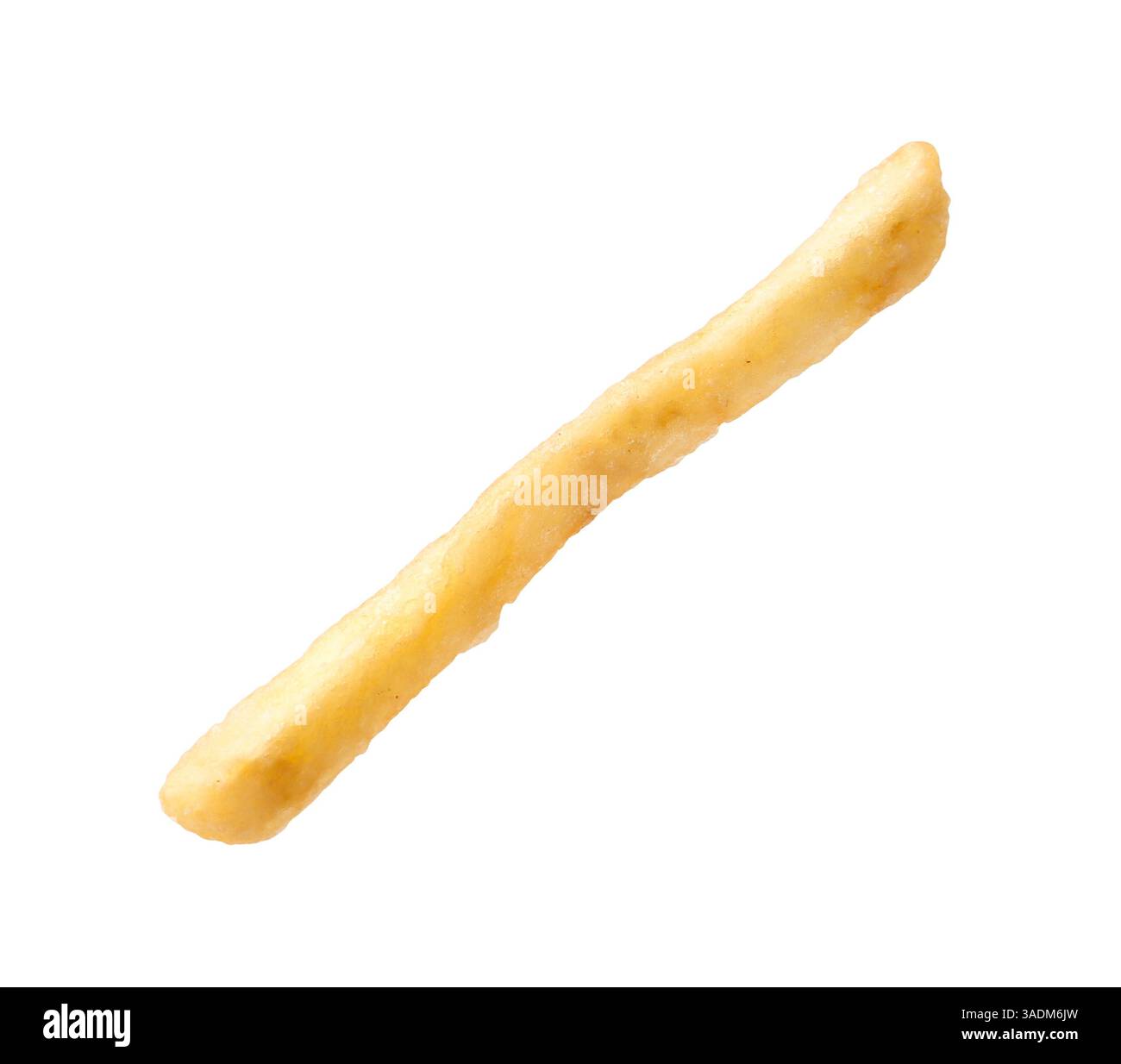 One delicious French fry isolated on white Stock Photo - Alamy