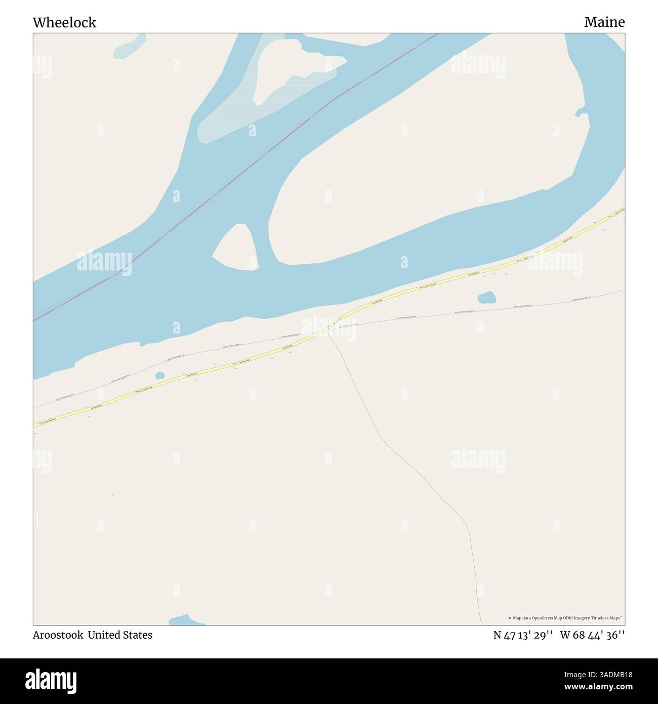 Wheelock, Aroostook, United States, Maine, N 47 13' 29'', W 68 44' 36 ...