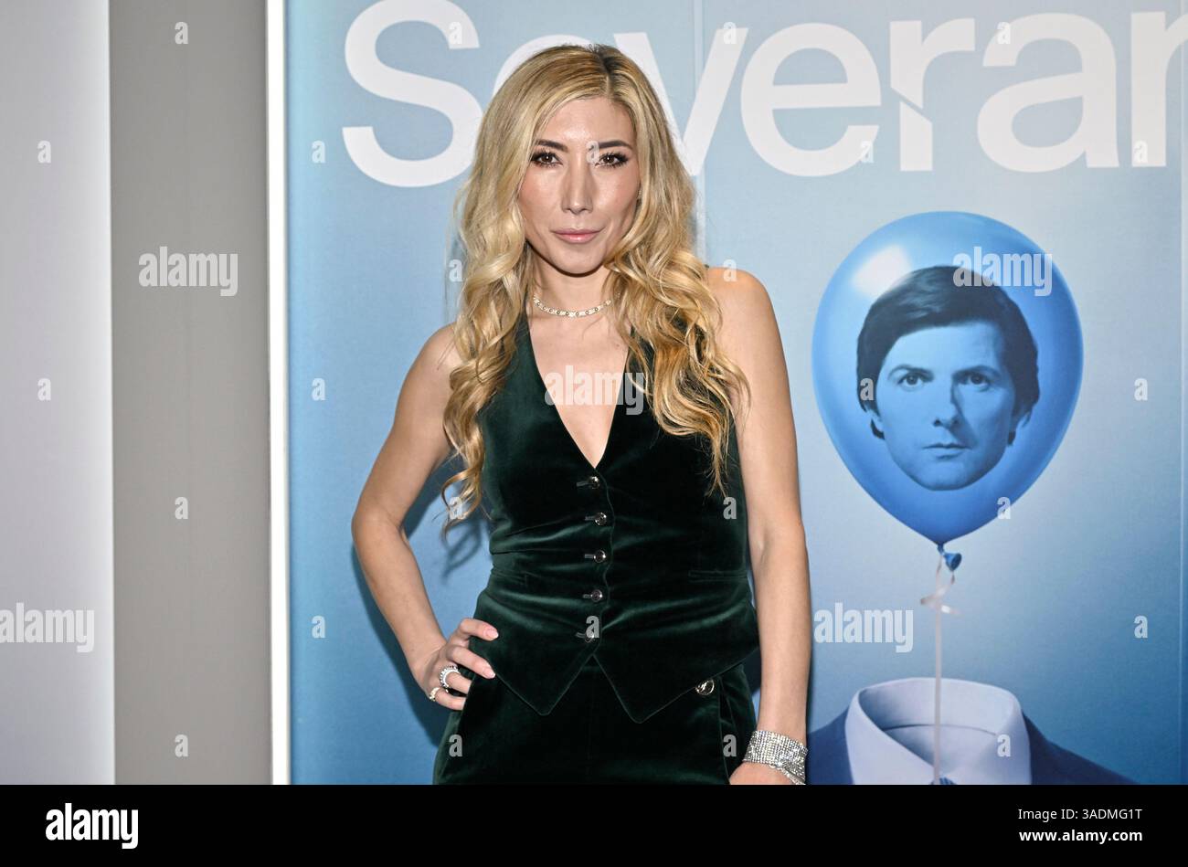Dichen Lachman from the cast of Apple TV+'s "Severance" cast poses ...