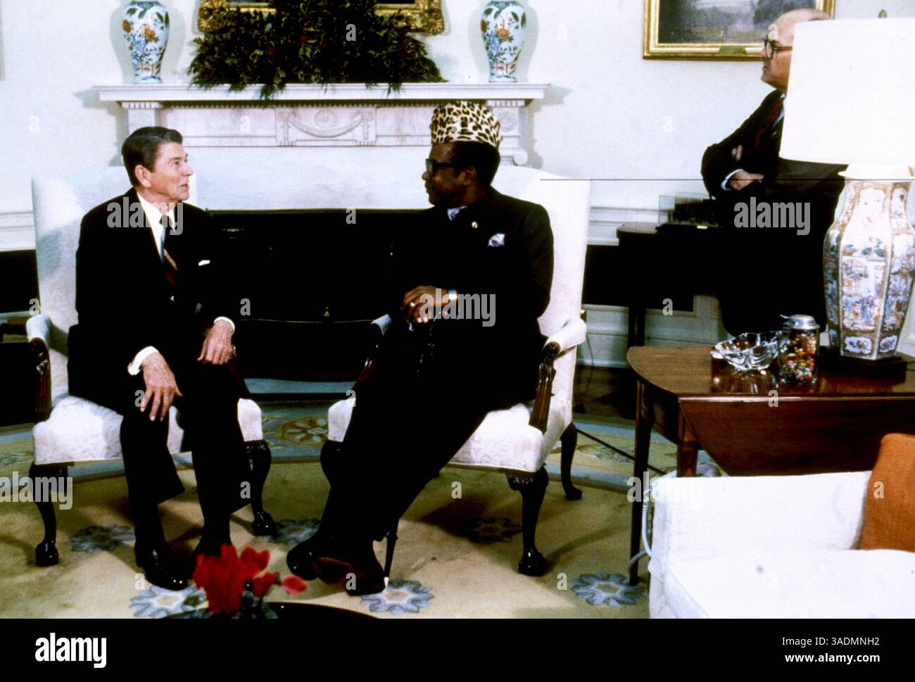 Dec 09, 1986; Los Angeles, CA, USA; Zaire President MARSHAL SESE SEKO ...