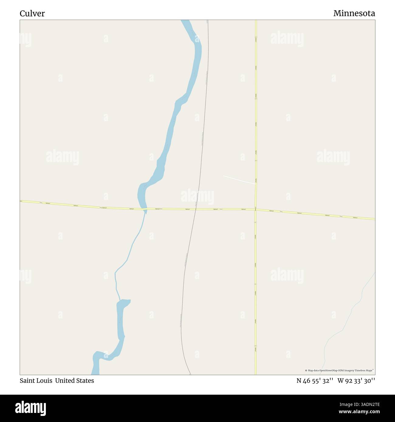 Culver, Saint Louis, United States, Minnesota, N 46 55' 32'', W 92 33 ...