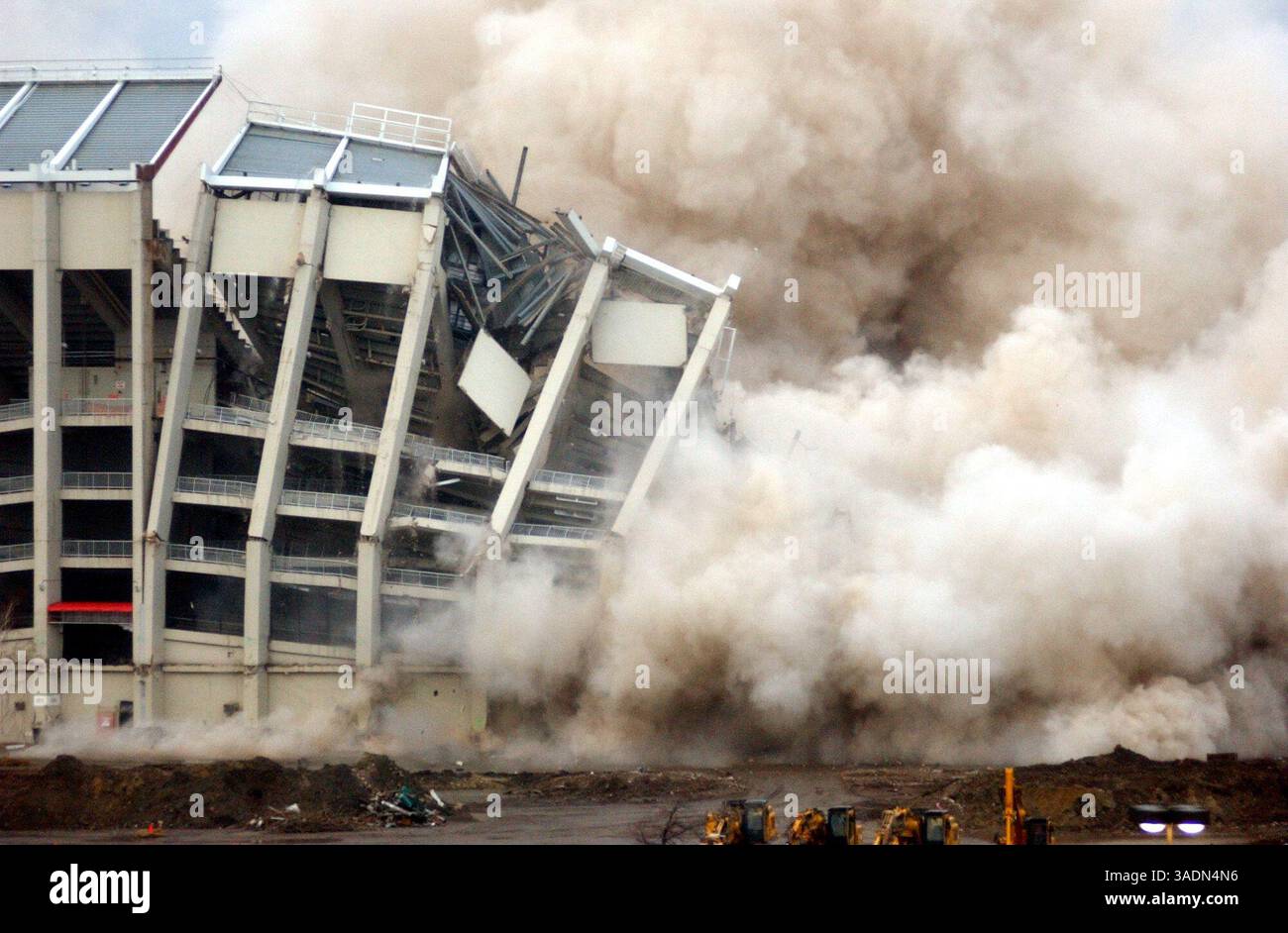 Mar 21, 2004; Philadelphia, PA, USA; The implosion of Veteran's Stadium ...