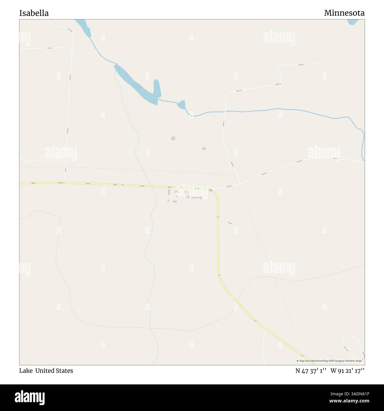 Isabella, Lake, United States, Minnesota, N 47 37' 1'', W 91 21' 17 ...