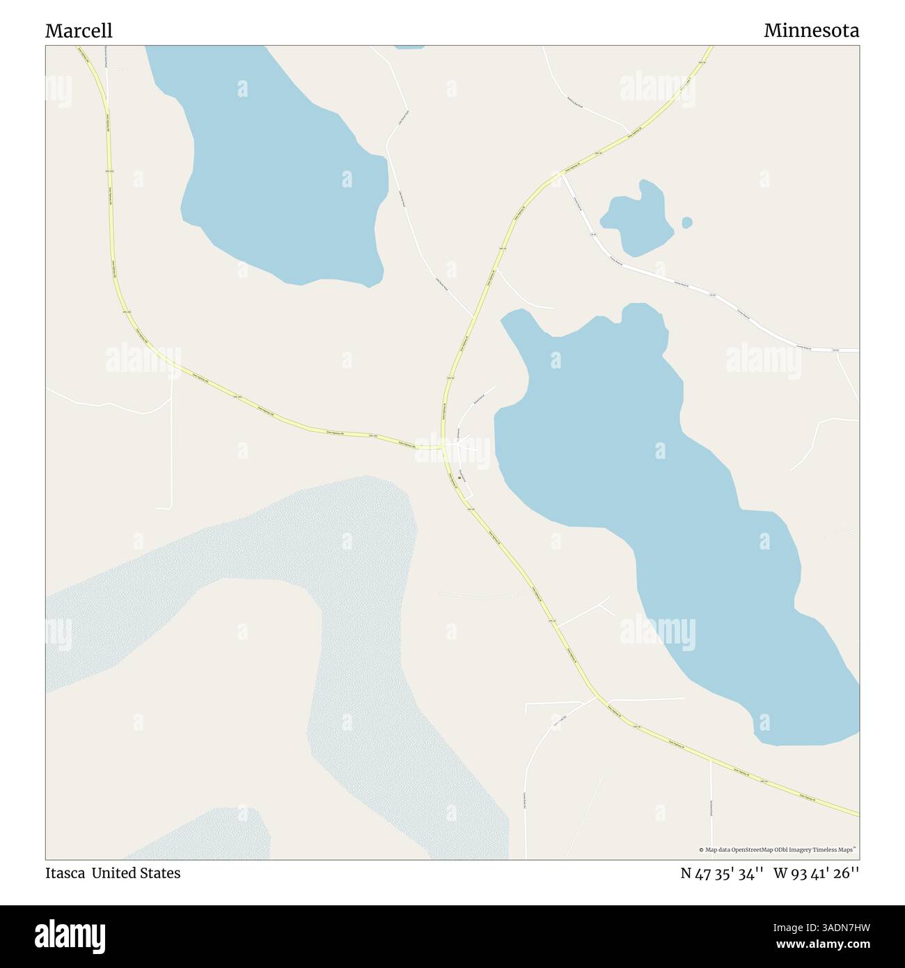 Marcell, Itasca, United States, Minnesota, N 47 35' 34'', W 93 41' 26 ...