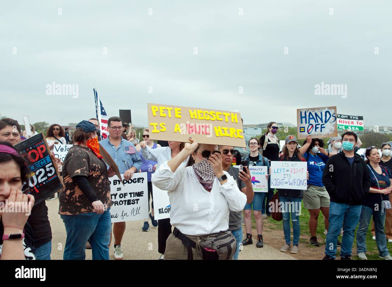 Washington DC, USA. 5th Apr 2025. Hands Off Protest Washington DC ...