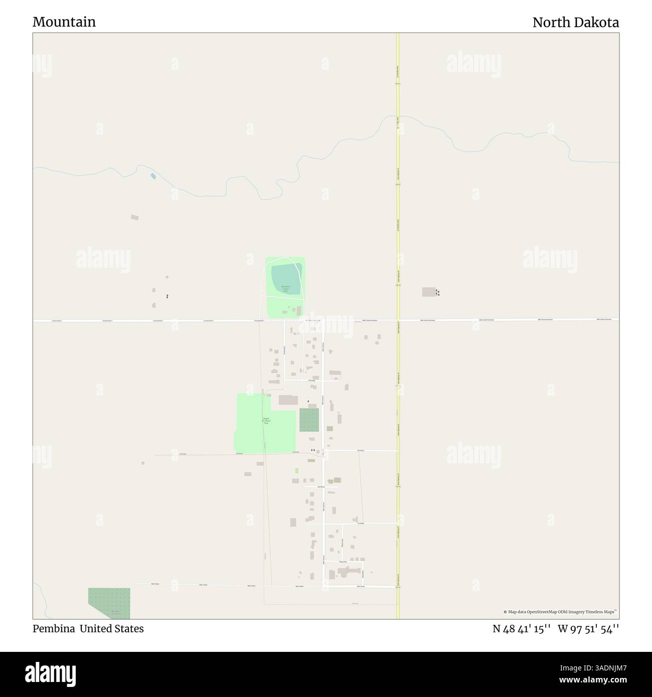 Mountain, Pembina, United States, North Dakota, N 48 41' 15'', W 97 51 ...