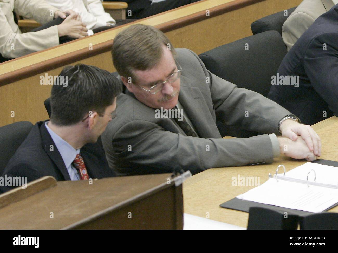 Nov 03, 2004; Redwood City, CA, USA; Prosecutors RICK DISTASO and DAVE ...