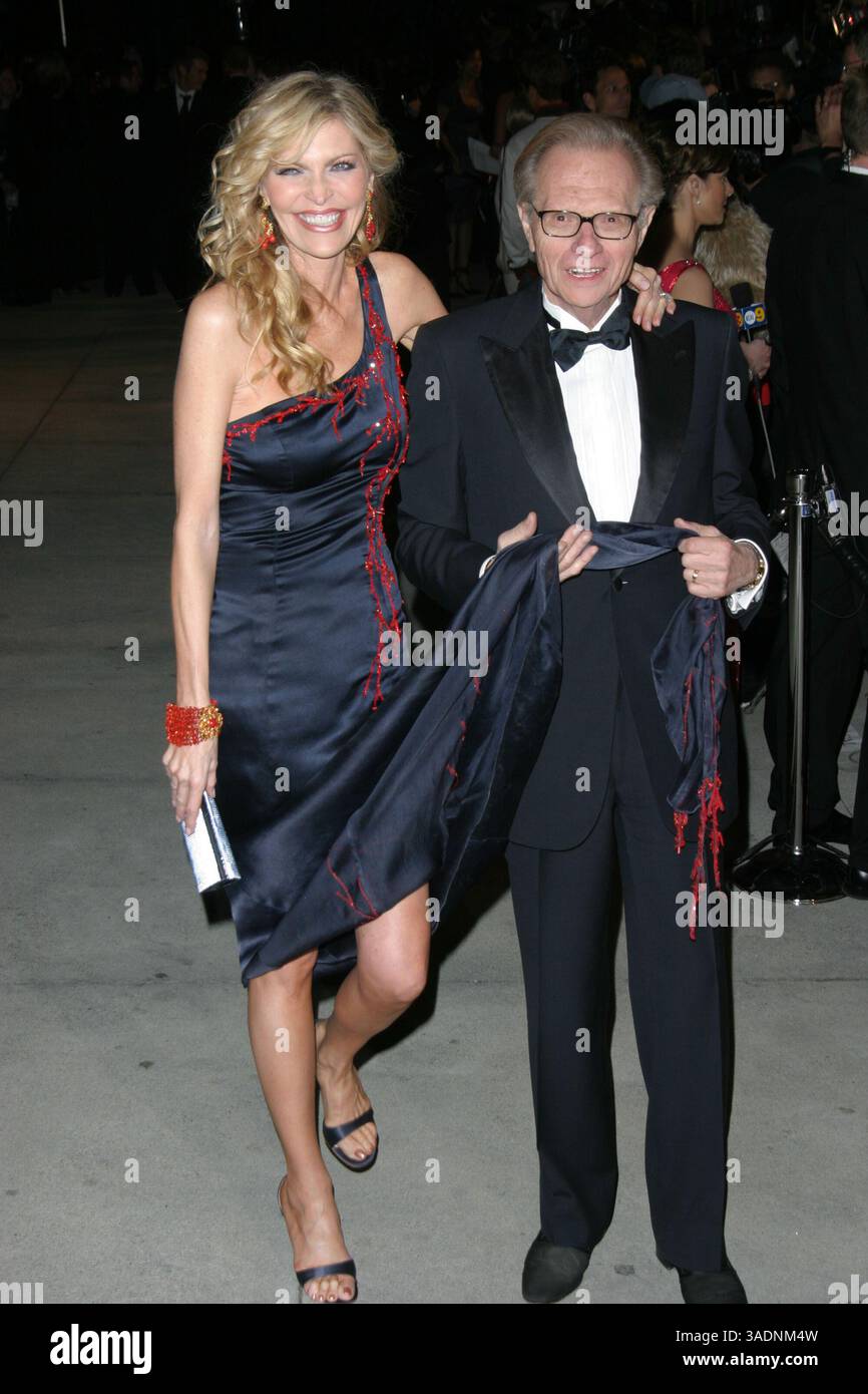 Feb 27, 2005; Los Angeles, CA, USA; Celebrity LARRY KING and wife SHAWN ...