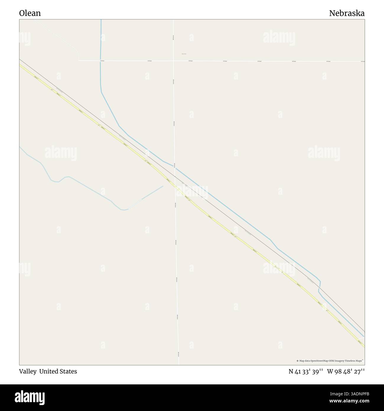 Olean, Valley, United States, Nebraska, N 41 33' 39'', W 98 48' 27 ...