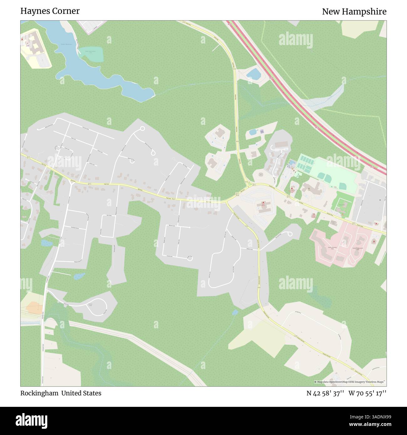 Haynes Corner, Rockingham, United States, New Hampshire, N 42 58' 37 ...