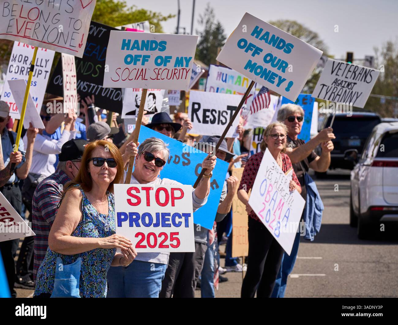 Hands off protest 2025 hi-res stock photography and images - Alamy