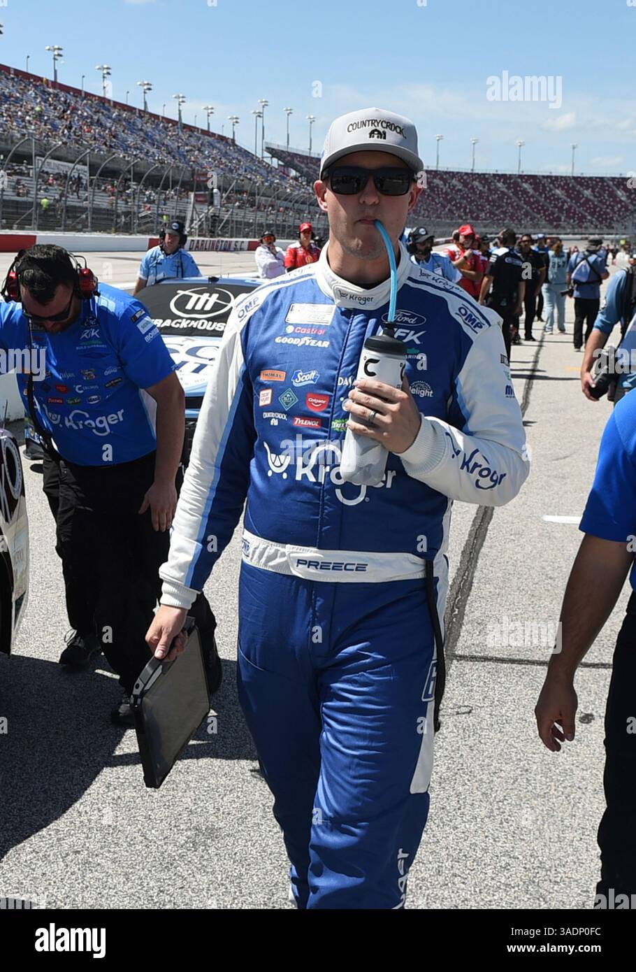 DARLINGTON, SC - APRIL 05: Ryan Preece (#60 RFK Racing Kroger/Country ...