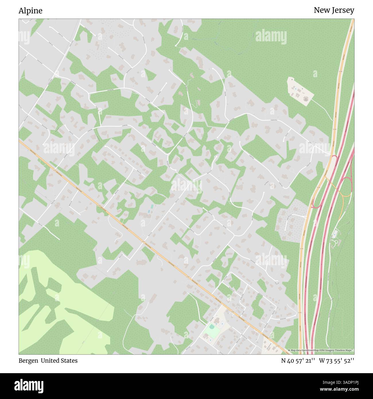 Alpine, Bergen, United States, New Jersey, N 40 57' 21'', W 73 55' 52 ...