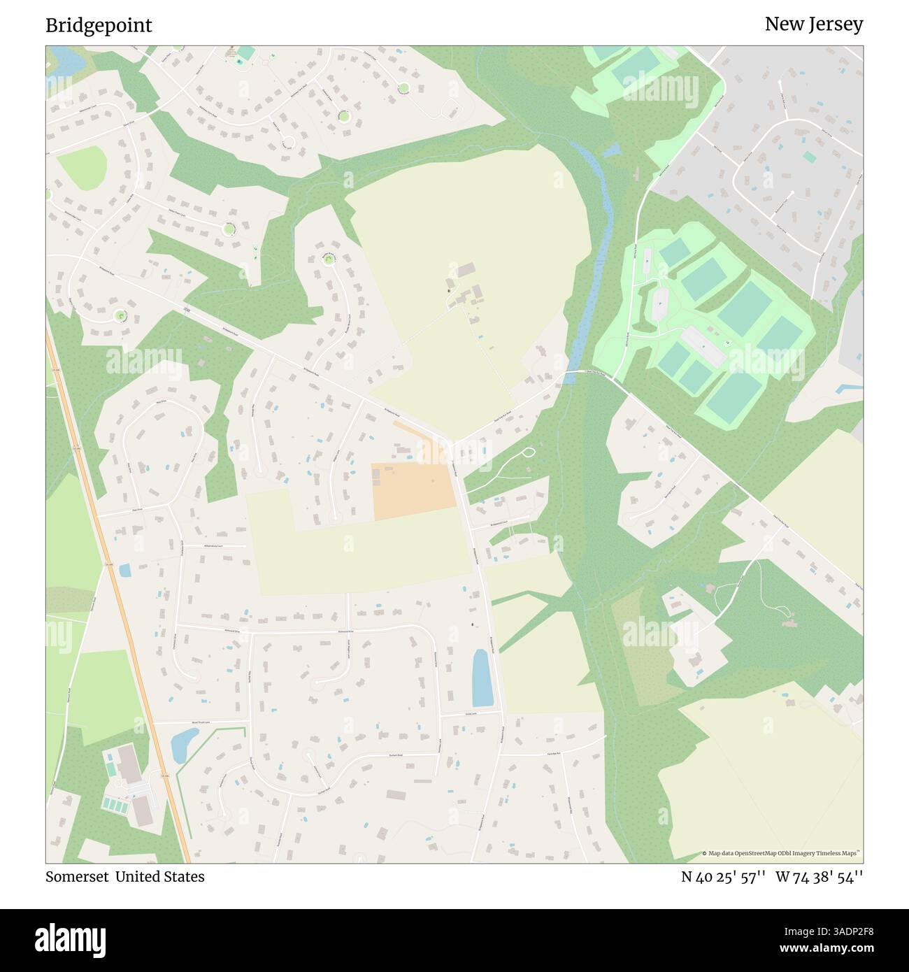 Bridgepoint, Somerset, United States, New Jersey, N 40 25' 57'', W 74 ...