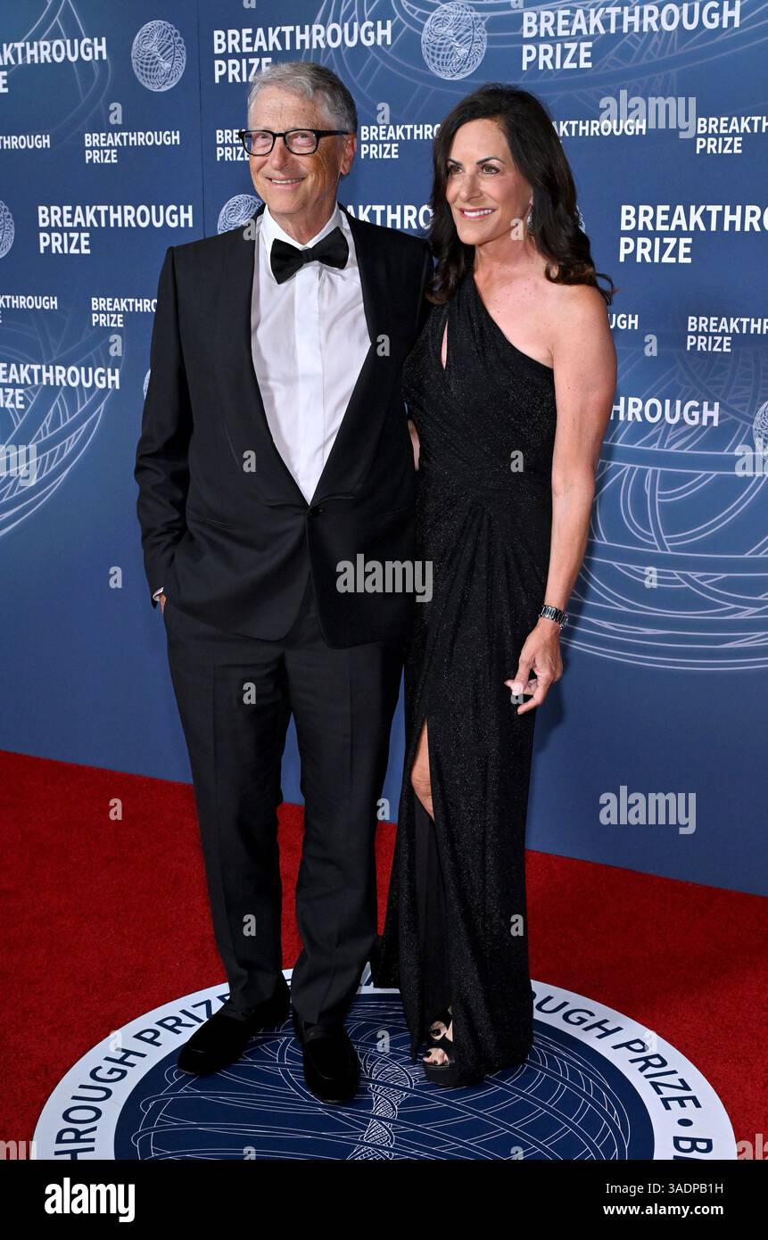 Santa Monica, USA. 05th Apr, 2025. Bill Gates and Paula Hurd arriving ...
