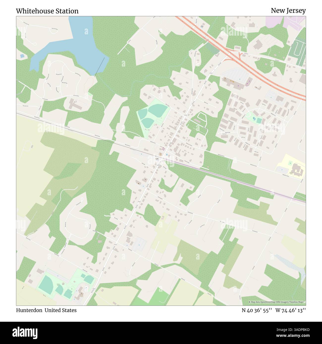 Whitehouse Station, Hunterdon, United States, New Jersey, N 40 36' 55 ...