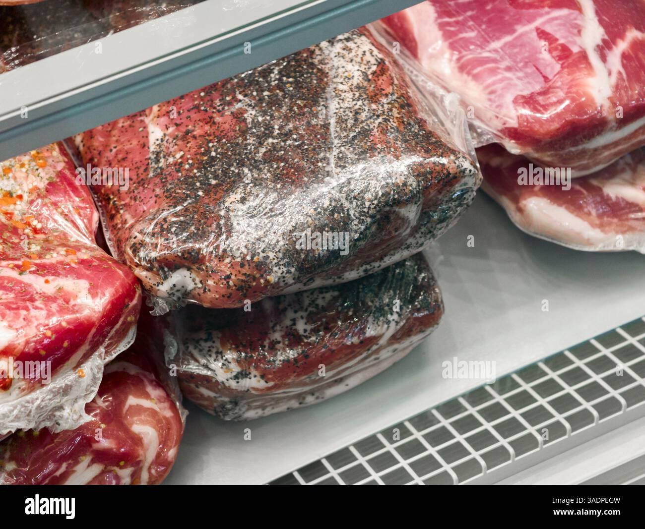 Vibrant butcher shop variety meats hi-res stock photography and images ...