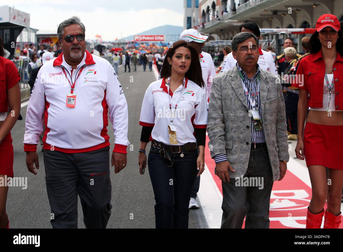 Dr. Vijay Mallya (IND) Force India F1 Team Owner with Fly Kingfisher ...