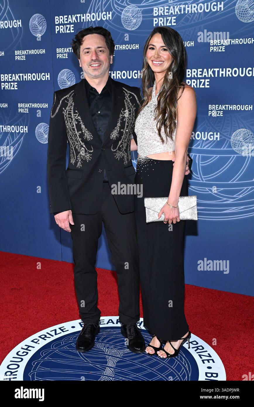Santa Monica, USA. 05th Apr, 2025. Sergey Brin and Gerelyn Soto ...