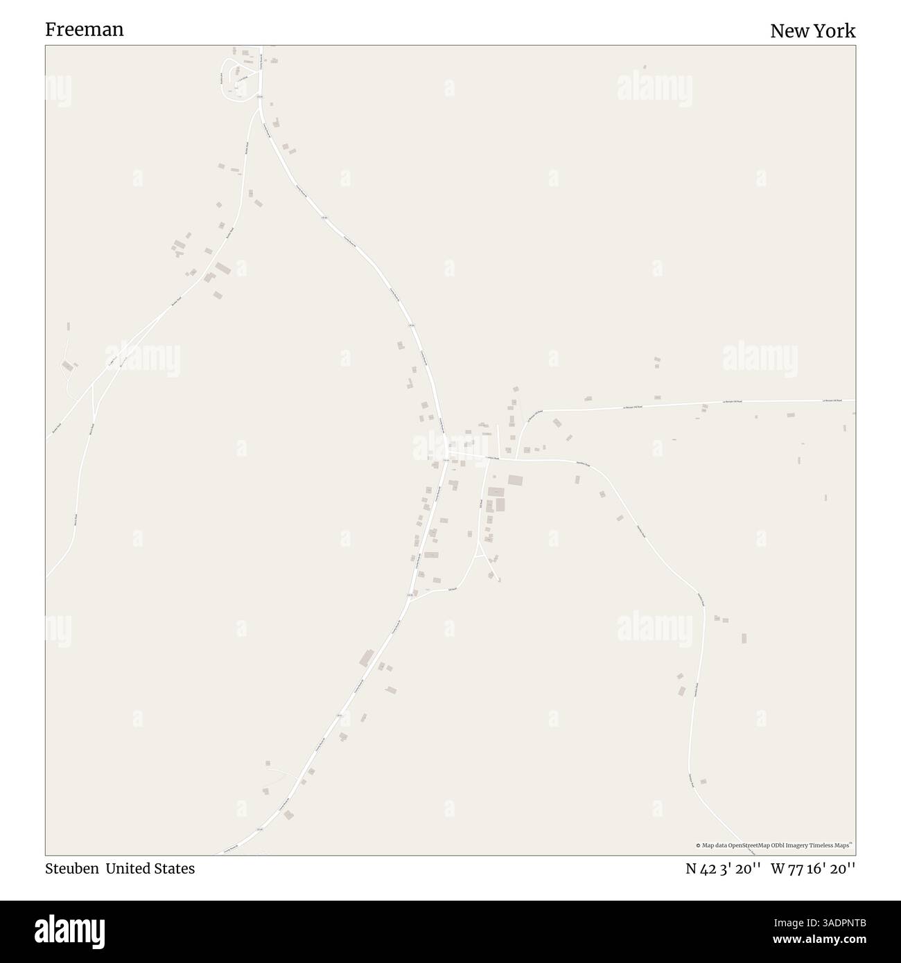 Freeman, Steuben, United States, New York, N 42 3' 20'', W 77 16' 20 ...