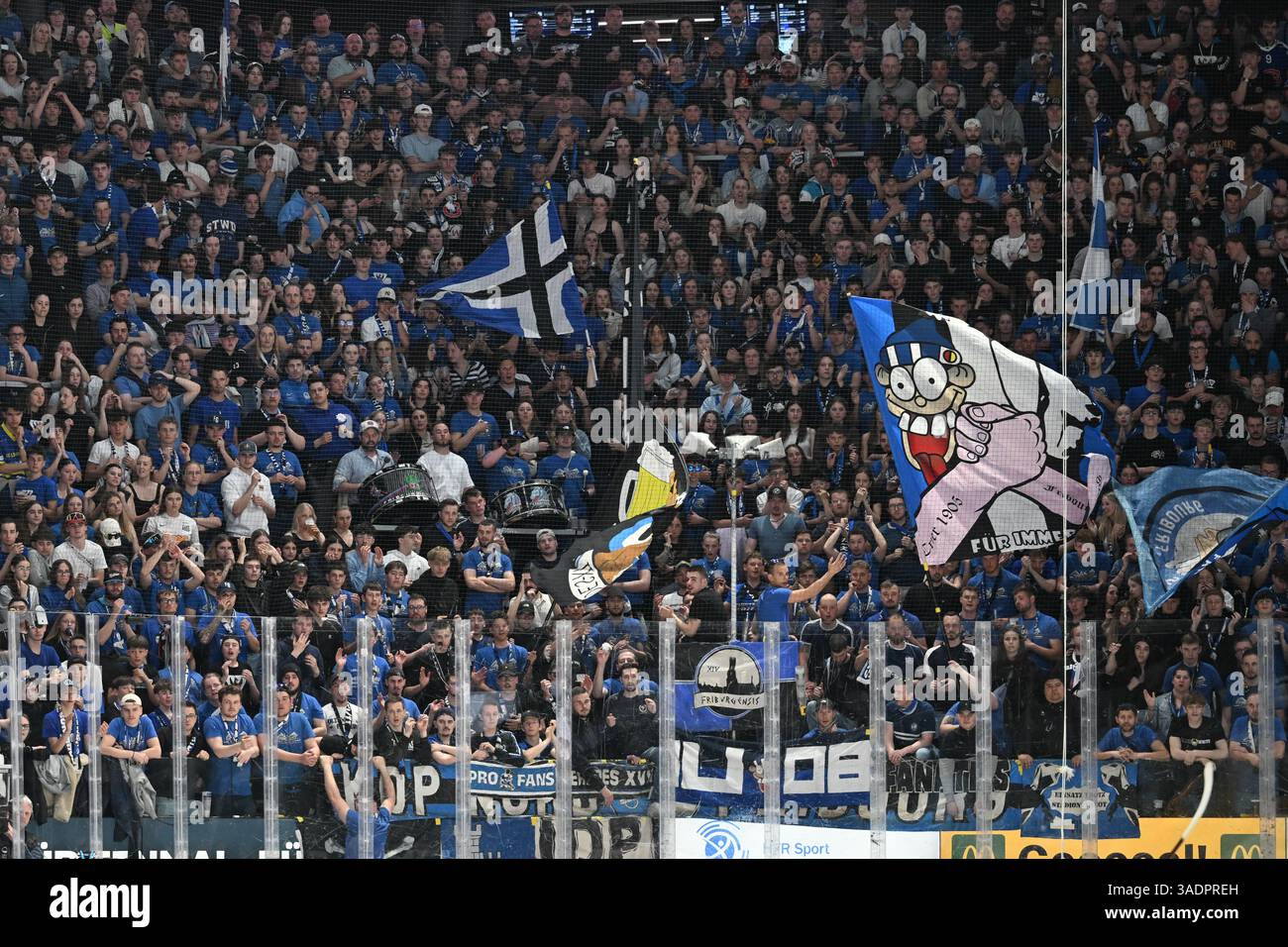 Fribourg, Switzerland. 05th Apr, 2025. 05/04/2025, Fribourg, BCF Arena ...