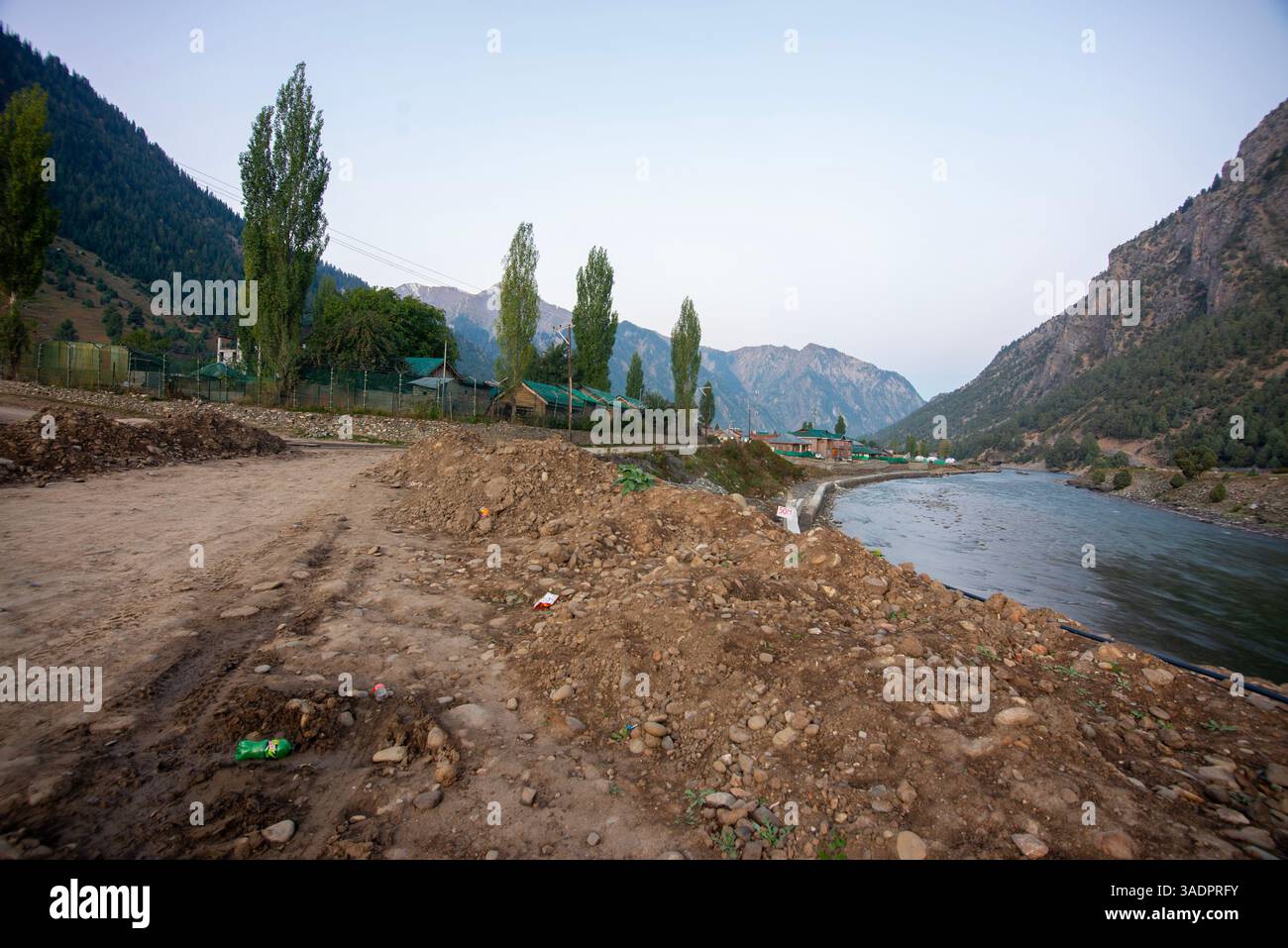 kishanganga river or neelum river passes through the gurez valley of ...