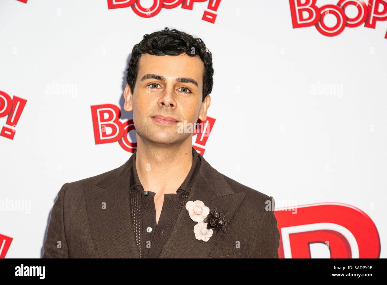 Ainsley Melham attends the red carpet opening night performance of Boop ...