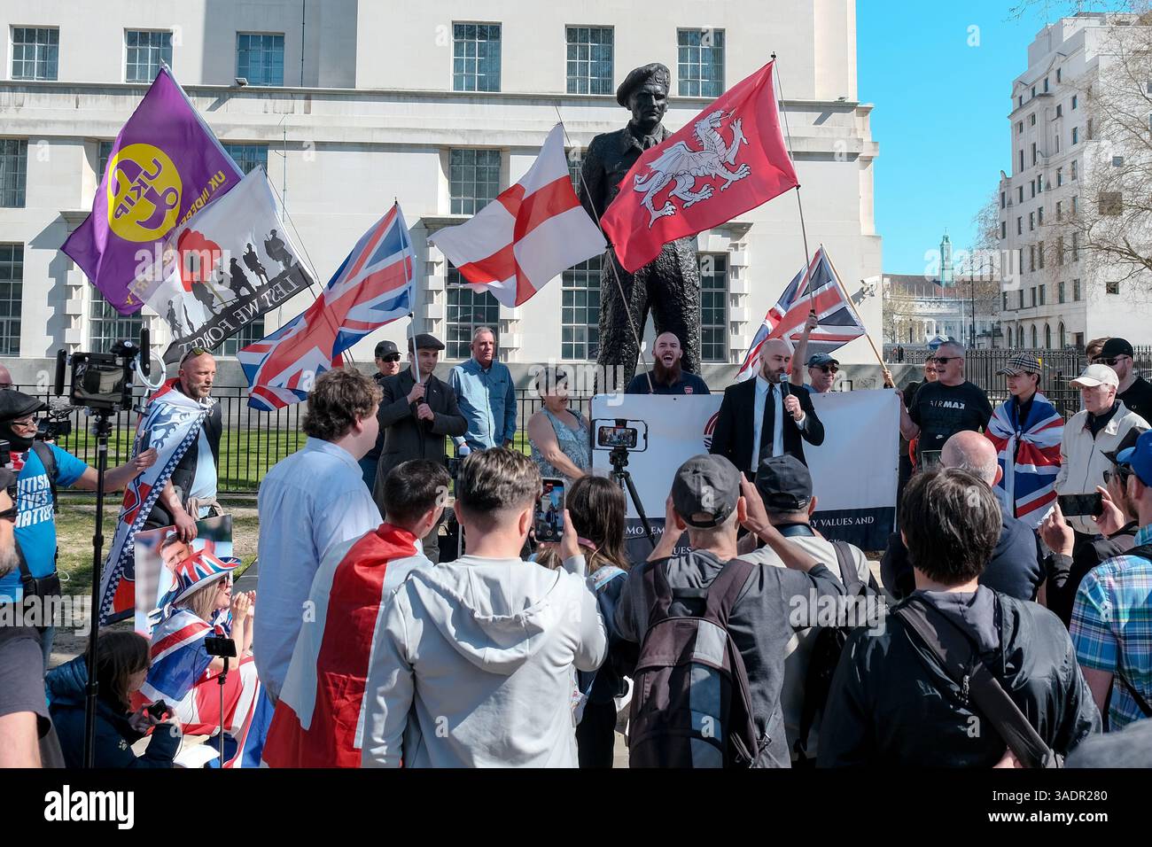 London, UK. 5th April, 2025. Right-wing activist organistion Turning ...