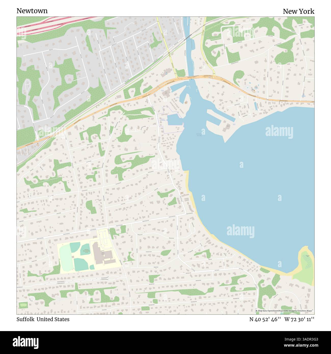 Newtown, Suffolk, United States, New York, N 40 52' 46'', W 72 30' 11 ...