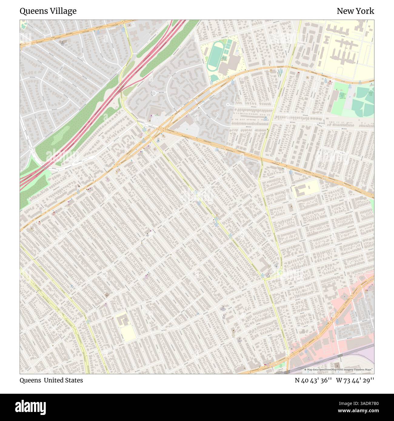Queens Village, Queens, United States, New York, N 40 43' 36'', W 73 44 ...