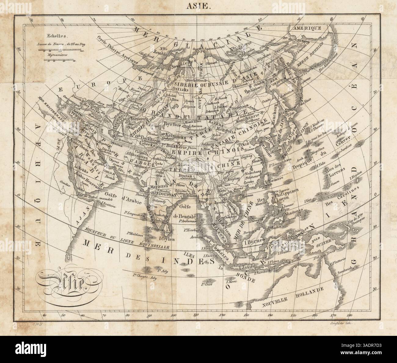 Paris map 19th century hi-res stock photography and images - Alamy