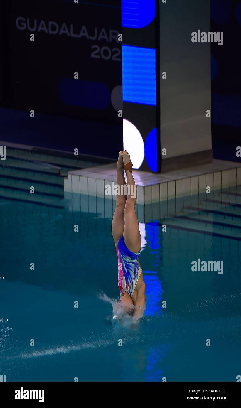 Guadalajara, Mexico. 5th Apr, 2025. Chen Yuxi of China competes during ...