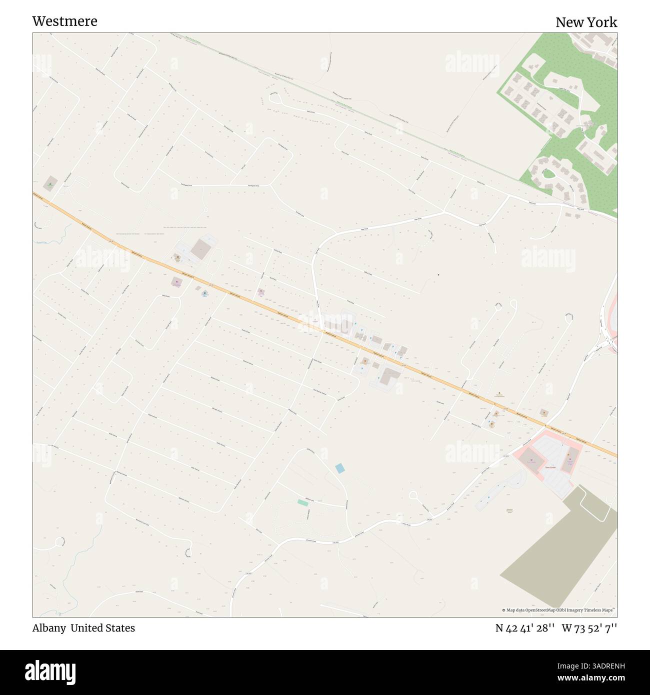 Westmere, Albany, United States, New York, N 42 41' 28'', W 73 52' 7 ...