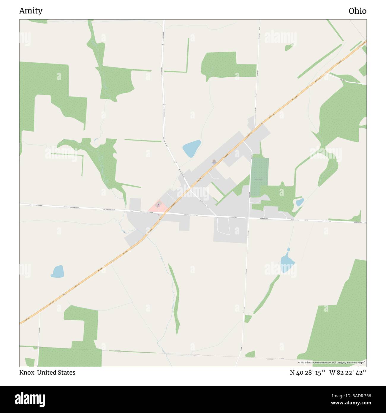 Amity, Knox, United States, Ohio, N 40 28' 15'', W 82 22' 42'', map ...