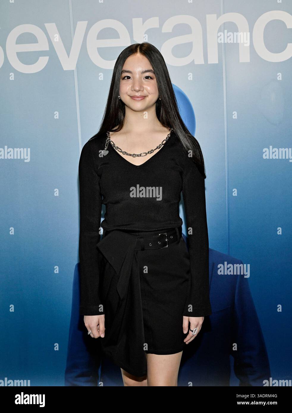 Sarah Bock from the cast of Apple TV+'s "Severance" poses before a Q&A ...