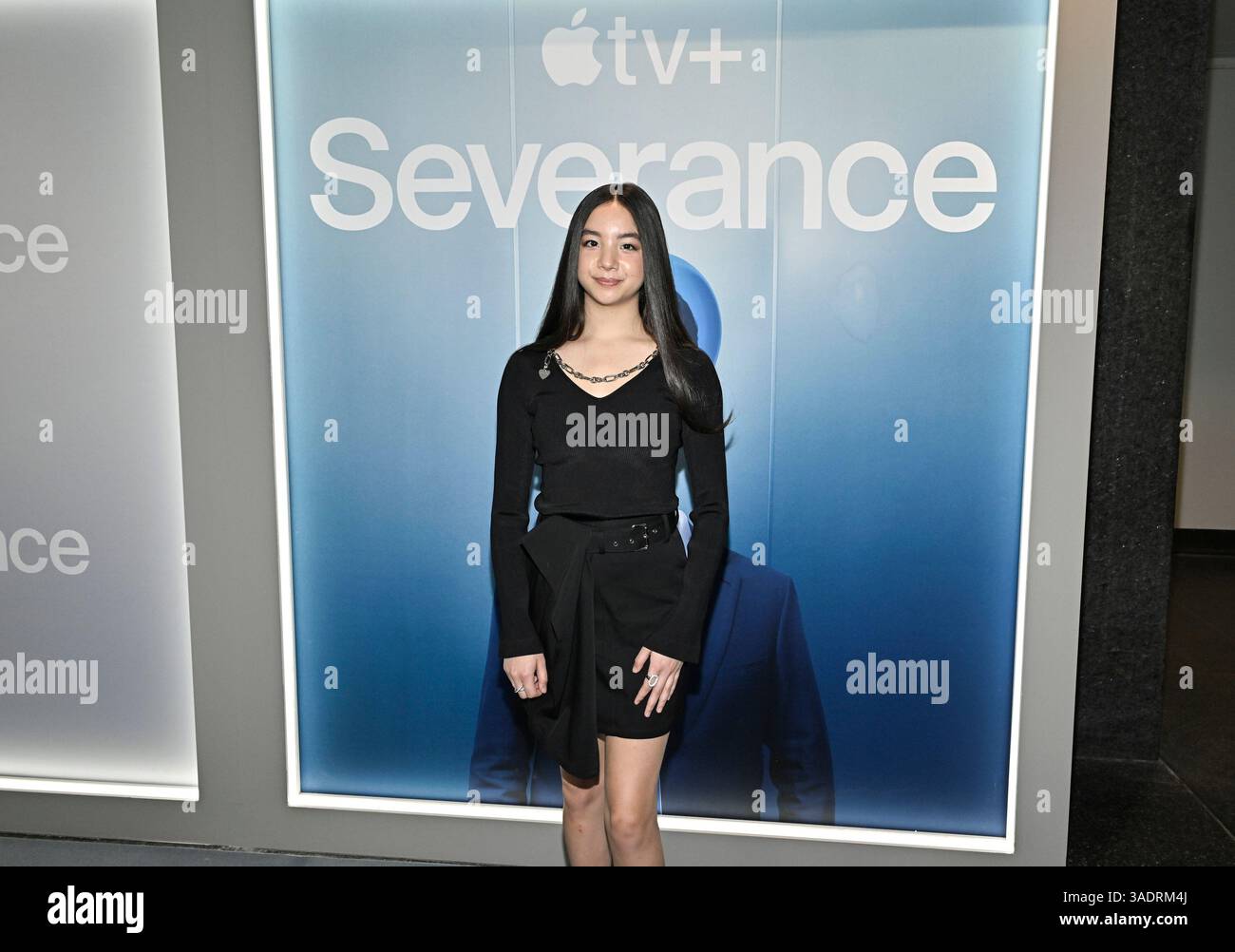 Sarah Bock from the cast of Apple TV+'s "Severance" poses before a Q&A ...