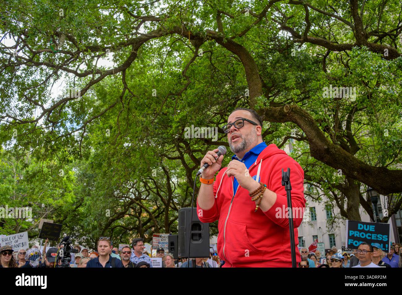 New Orleans, LA, USA - April 5, 2025: President of the New Orleans City ...