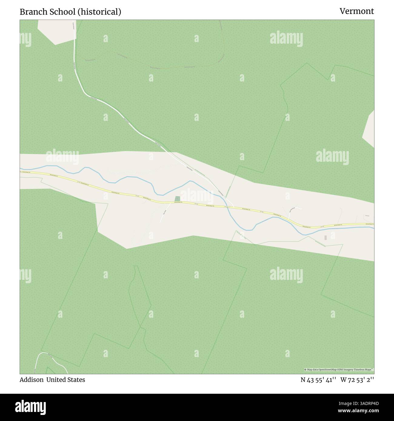 Branch School (historical), Addison, United States, Vermont, N 43 55 ...