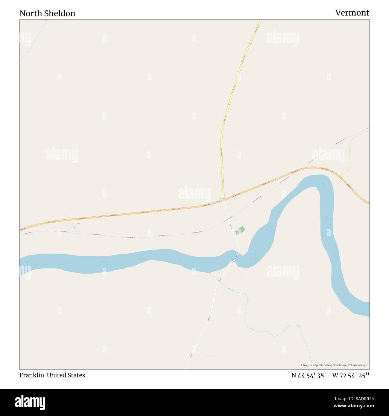 North Sheldon, Franklin, United States, Vermont, N 44 54' 38'', W 72 54 ...