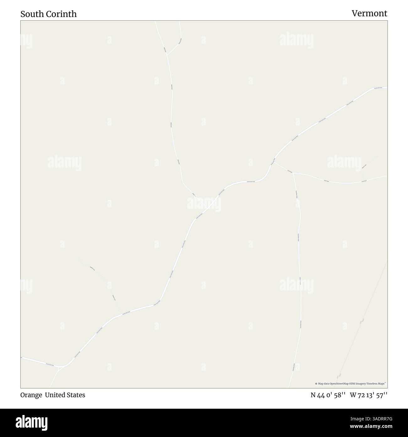 South Corinth, Orange, United States, Vermont, N 44 0' 58'', W 72 13 ...