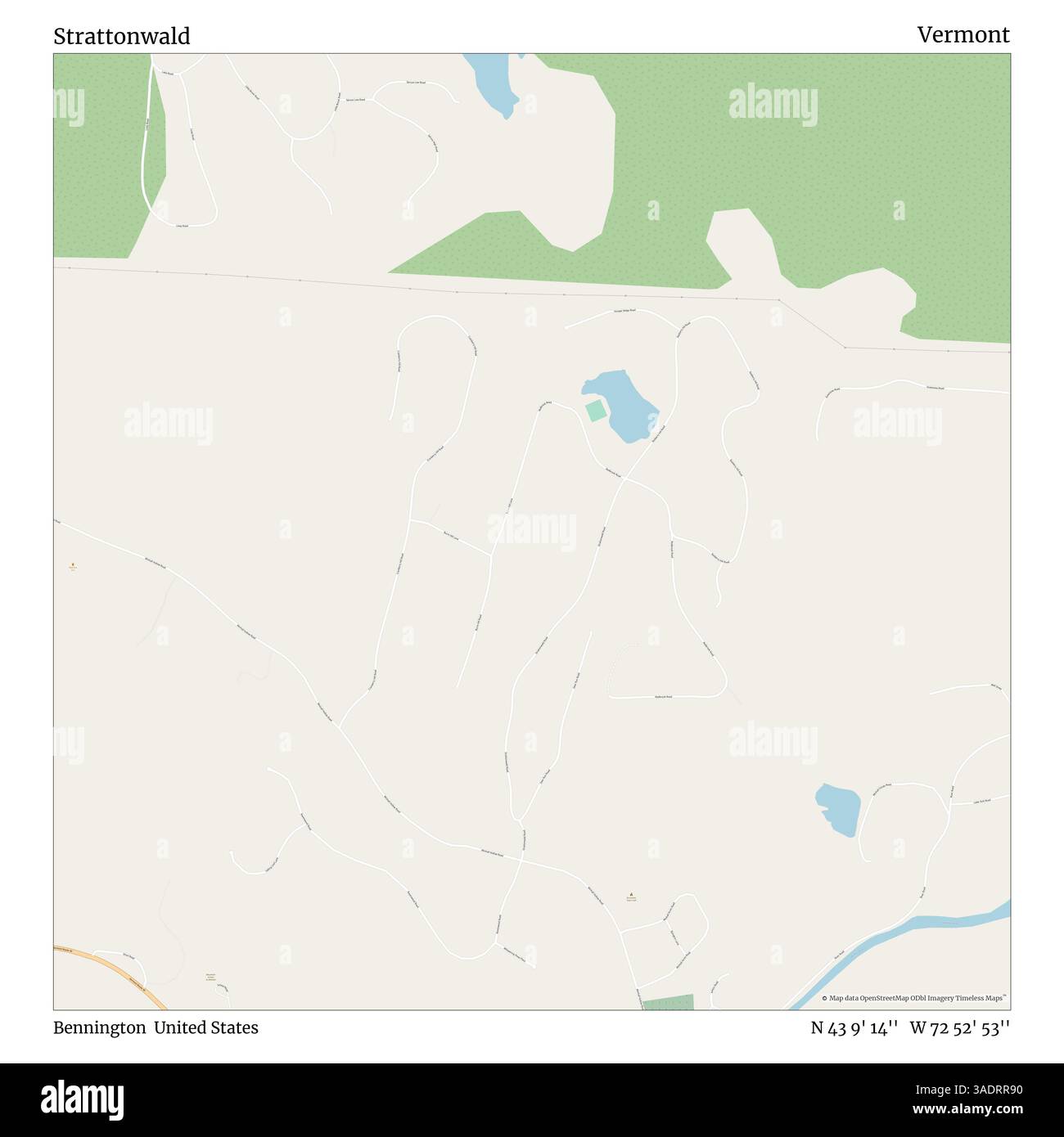 Strattonwald, Bennington, United States, Vermont, N 43 9' 14'', W 72 52 ...