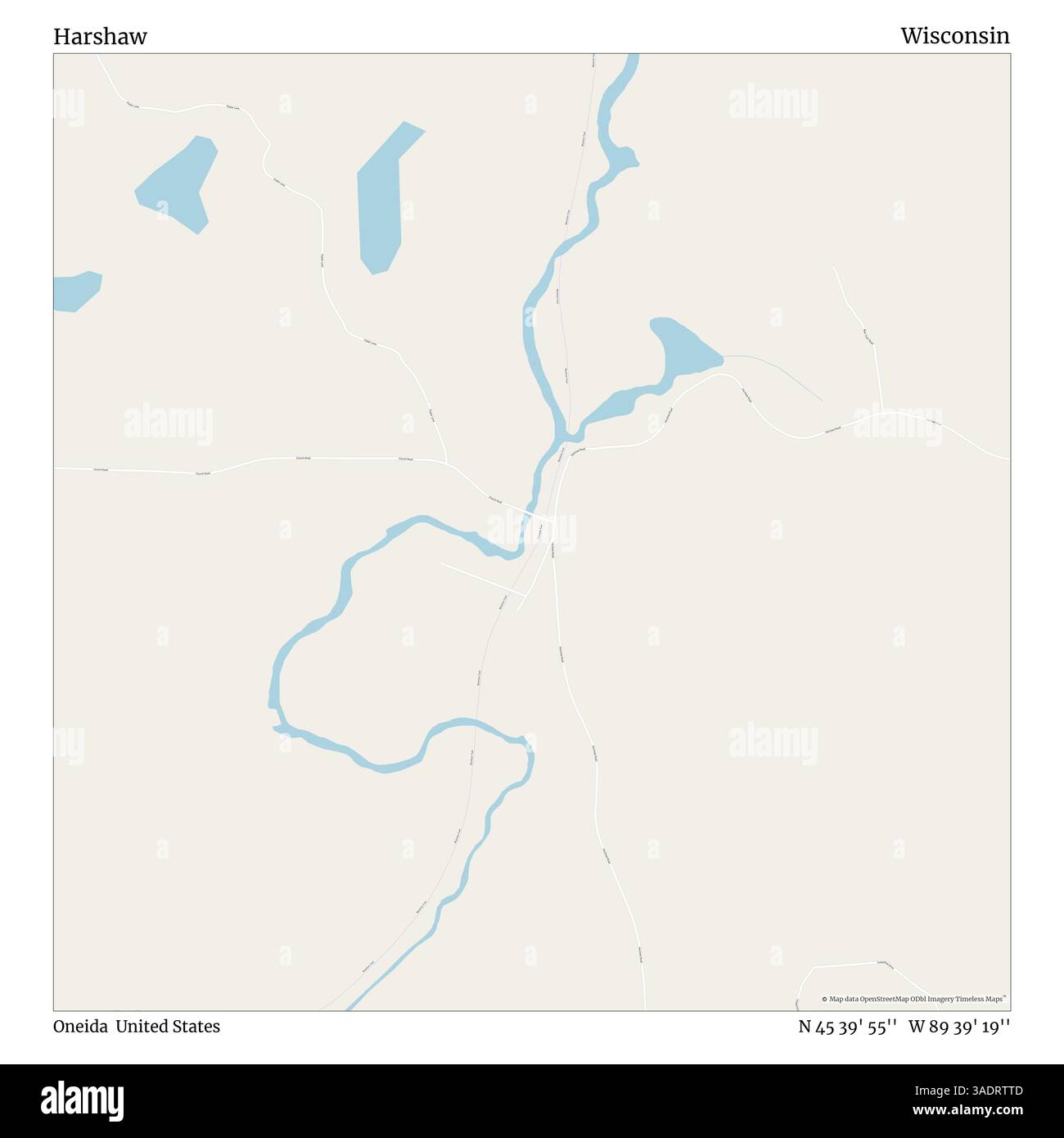 Harshaw, Oneida, United States, Wisconsin, N 45 39' 55'', W 89 39' 19 ...