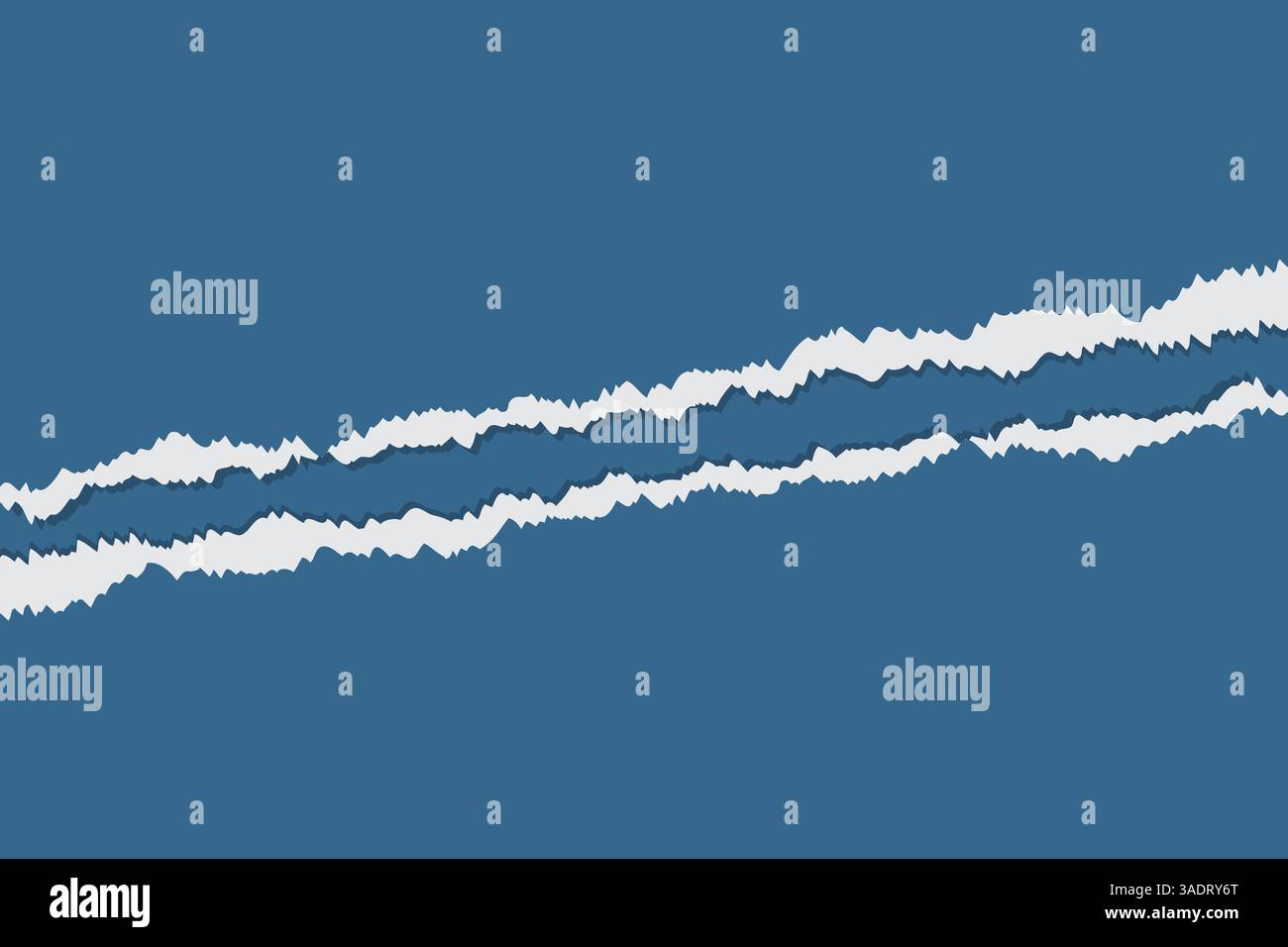 Ripped Torn paper sheet edge on Blank background with curled page Stock ...