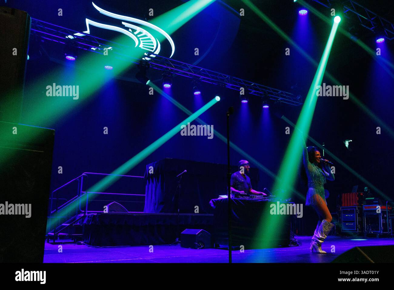 East Lansing, USA. 27th Mar, 2025. Gavin Turek performs at the Michigan ...