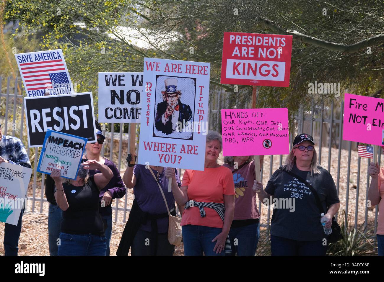 Tucson, Arizona, USA. 5th Apr, 2025. A crowd estimated at over 15,000 ...