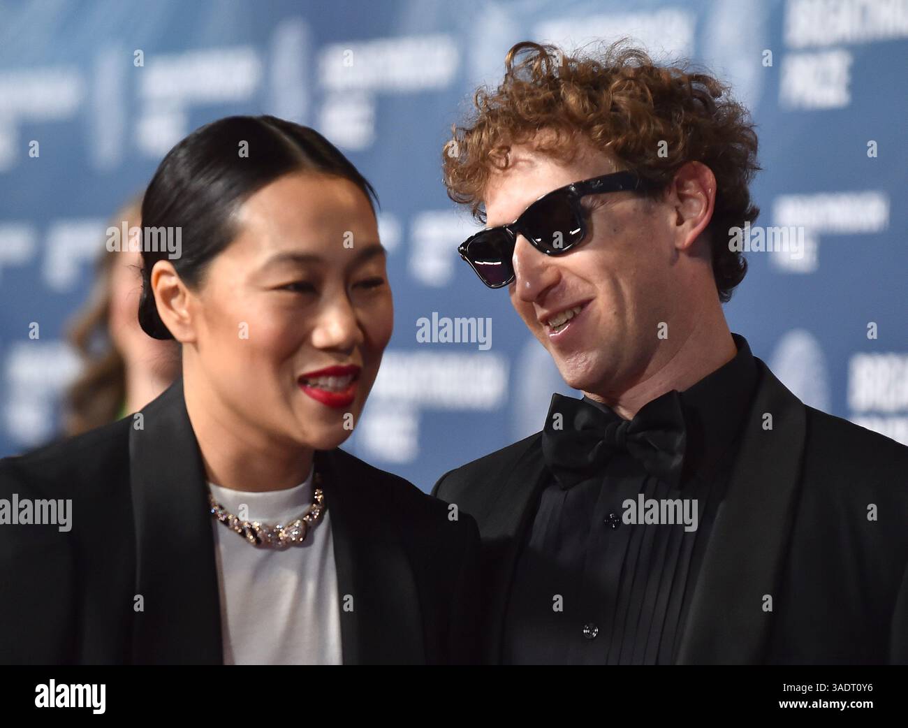 Santa Monica, USA. 05th Apr, 2025. Priscilla Chan and Mark Zuckerberg ...