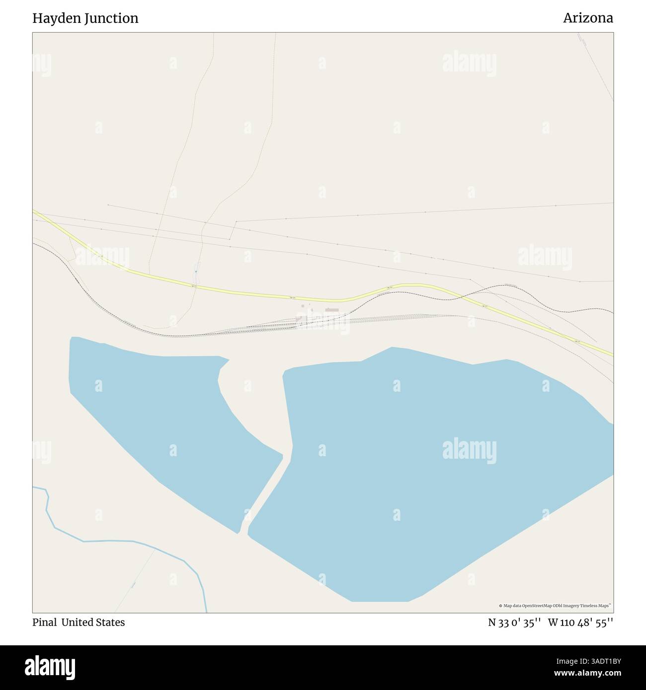 Hayden Junction, Pinal, United States, Arizona, N 33 0' 35'', W 110 48 ...