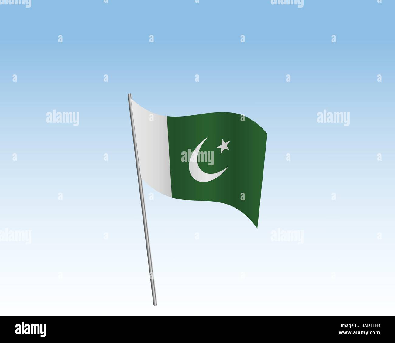 Pakistan national flag against Stock Vector Images - Alamy