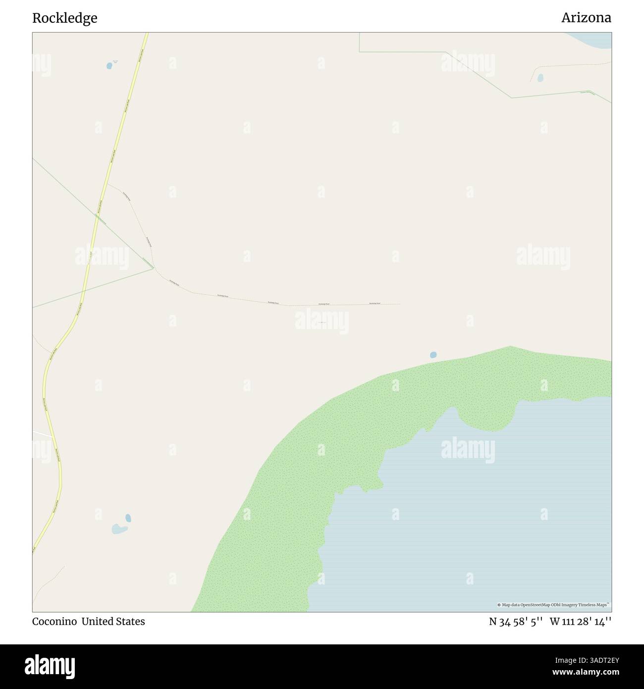 Rockledge, Coconino, United States, Arizona, N 34 58' 5'', W 111 28' 14 ...